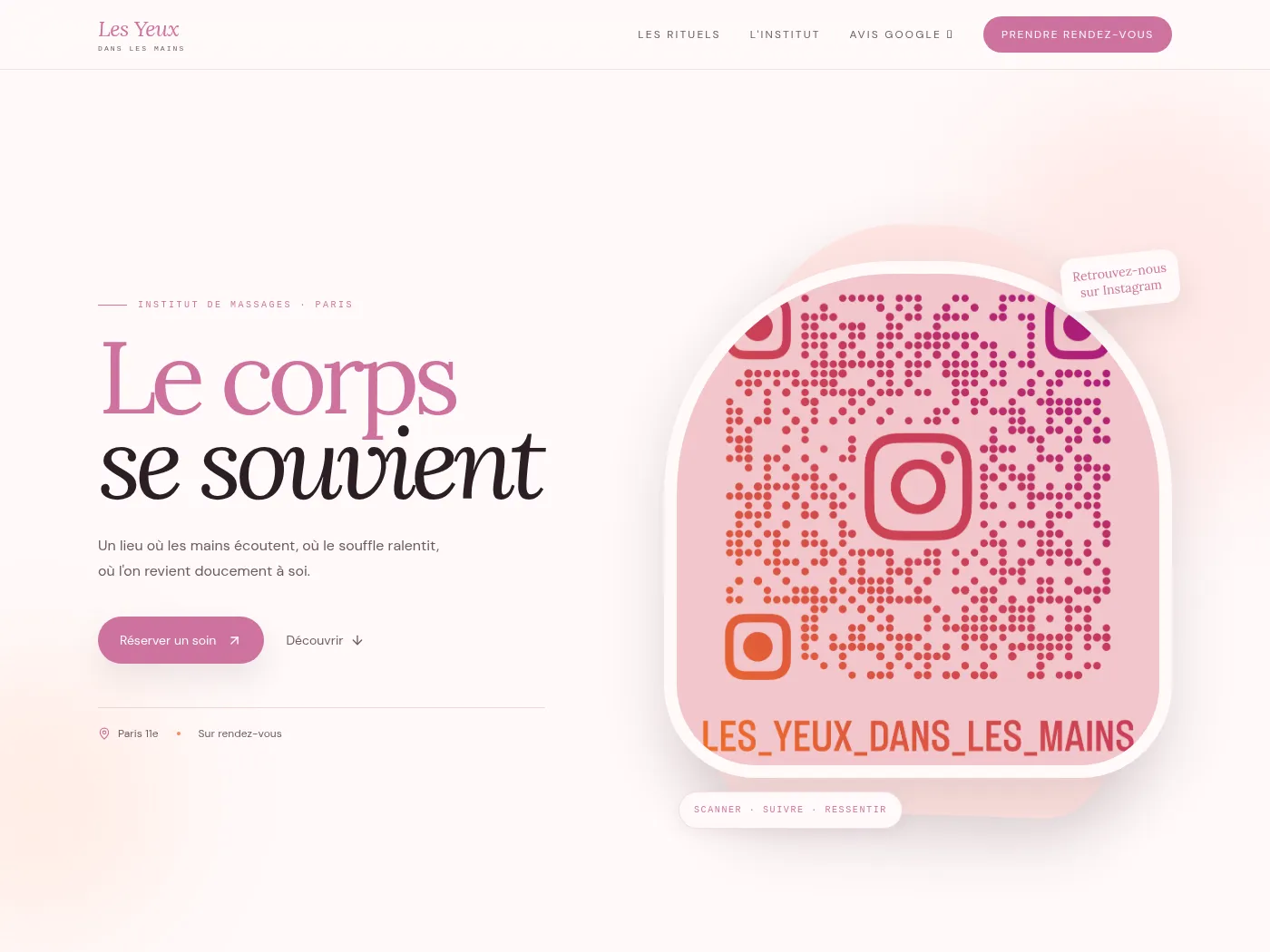 Les Yeux dans les Mains Institut de massages
