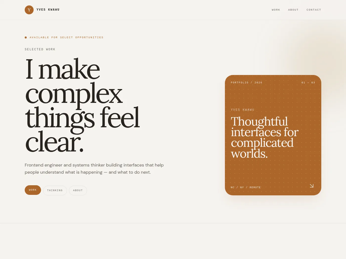 Interactive Portfolio Hub
