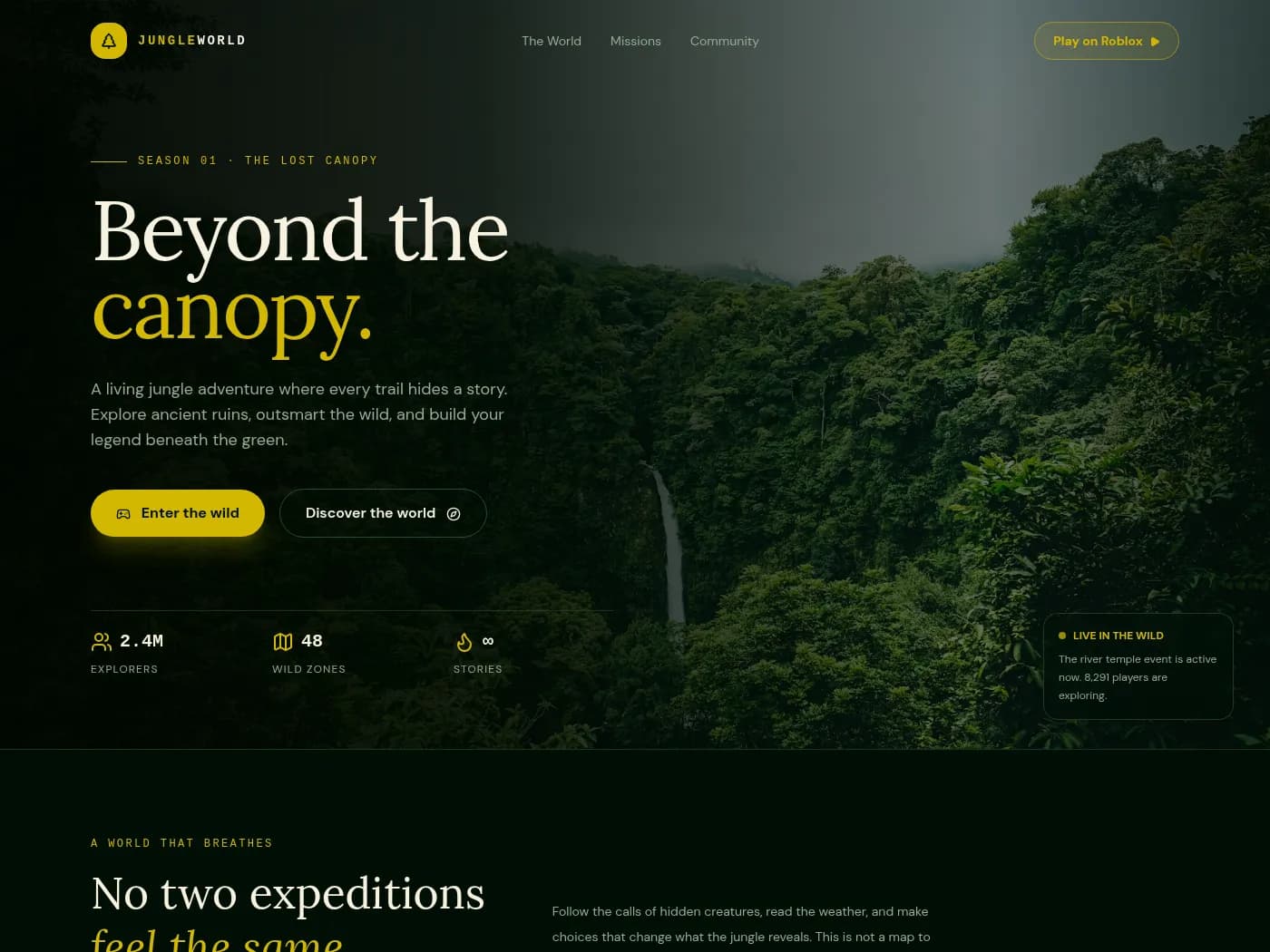 Jungle World Simulator