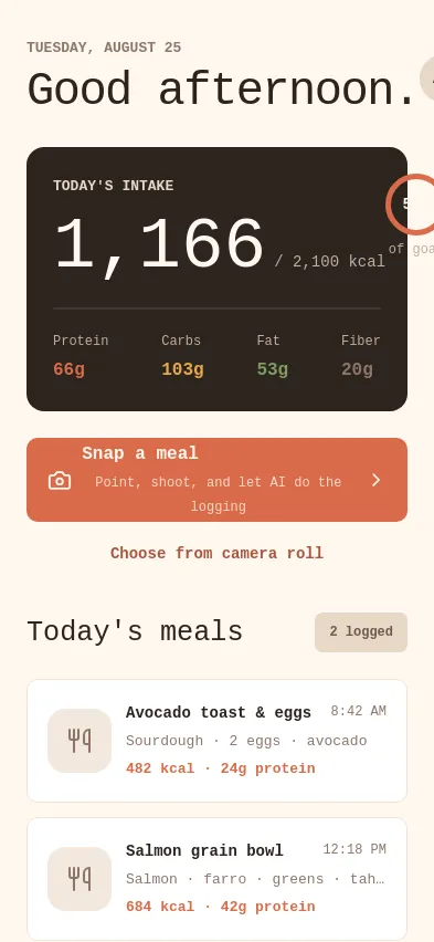 SnapMeal Tracker