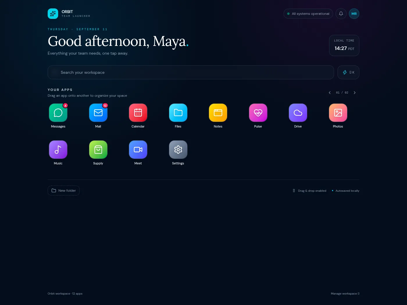 iOS Launcher Web App