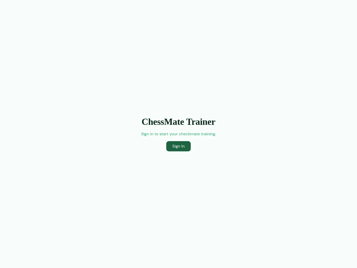 Chess Mate Trainer