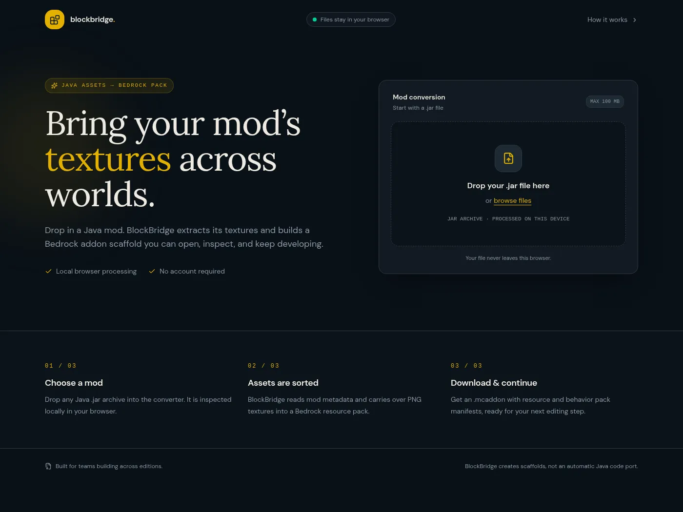 Bedrock Mod Converter