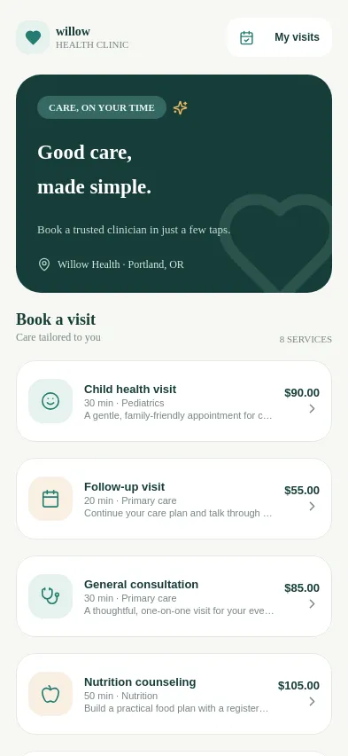 ClinicBook Mobile
