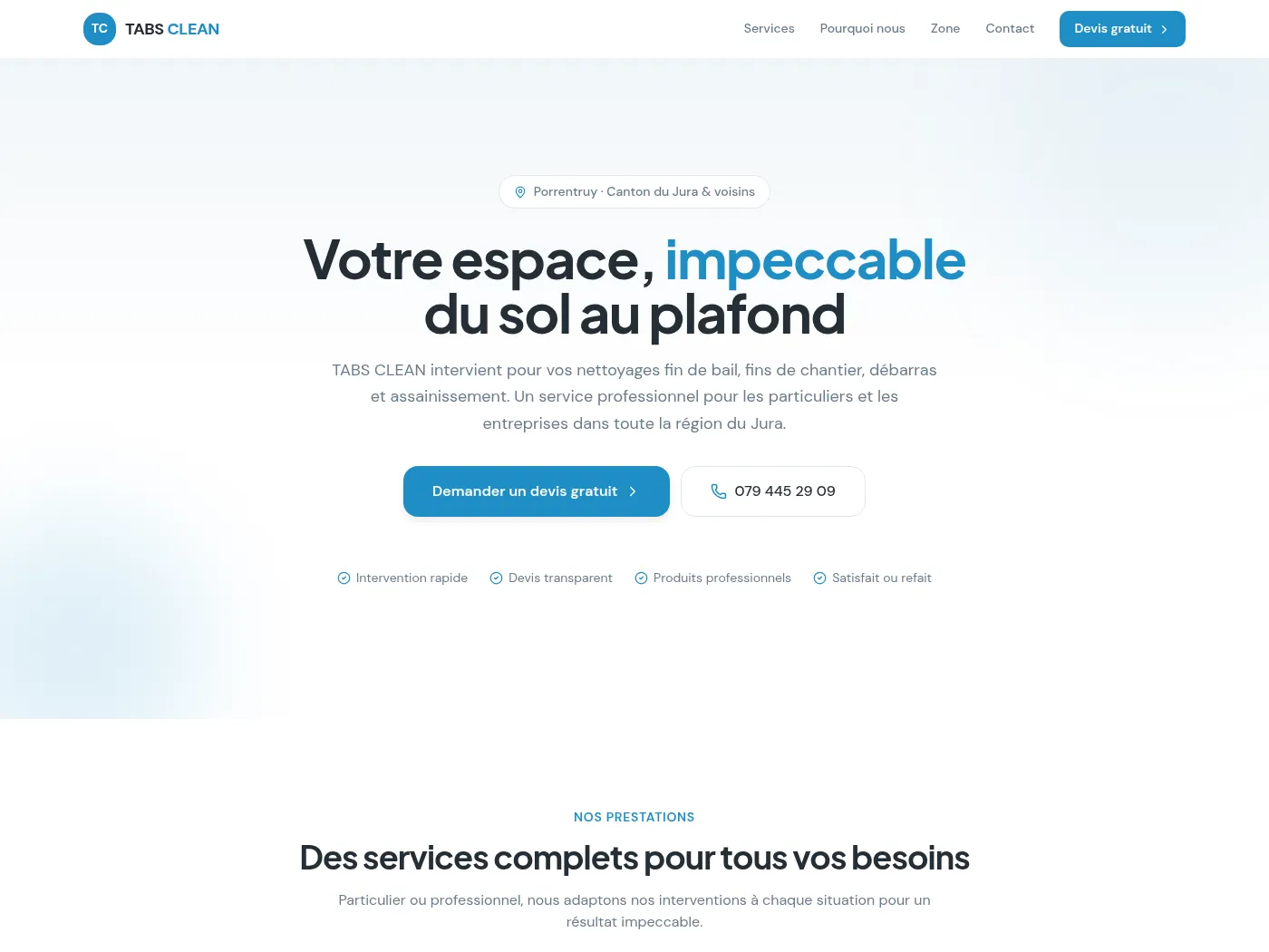 TABS Clean Service Site