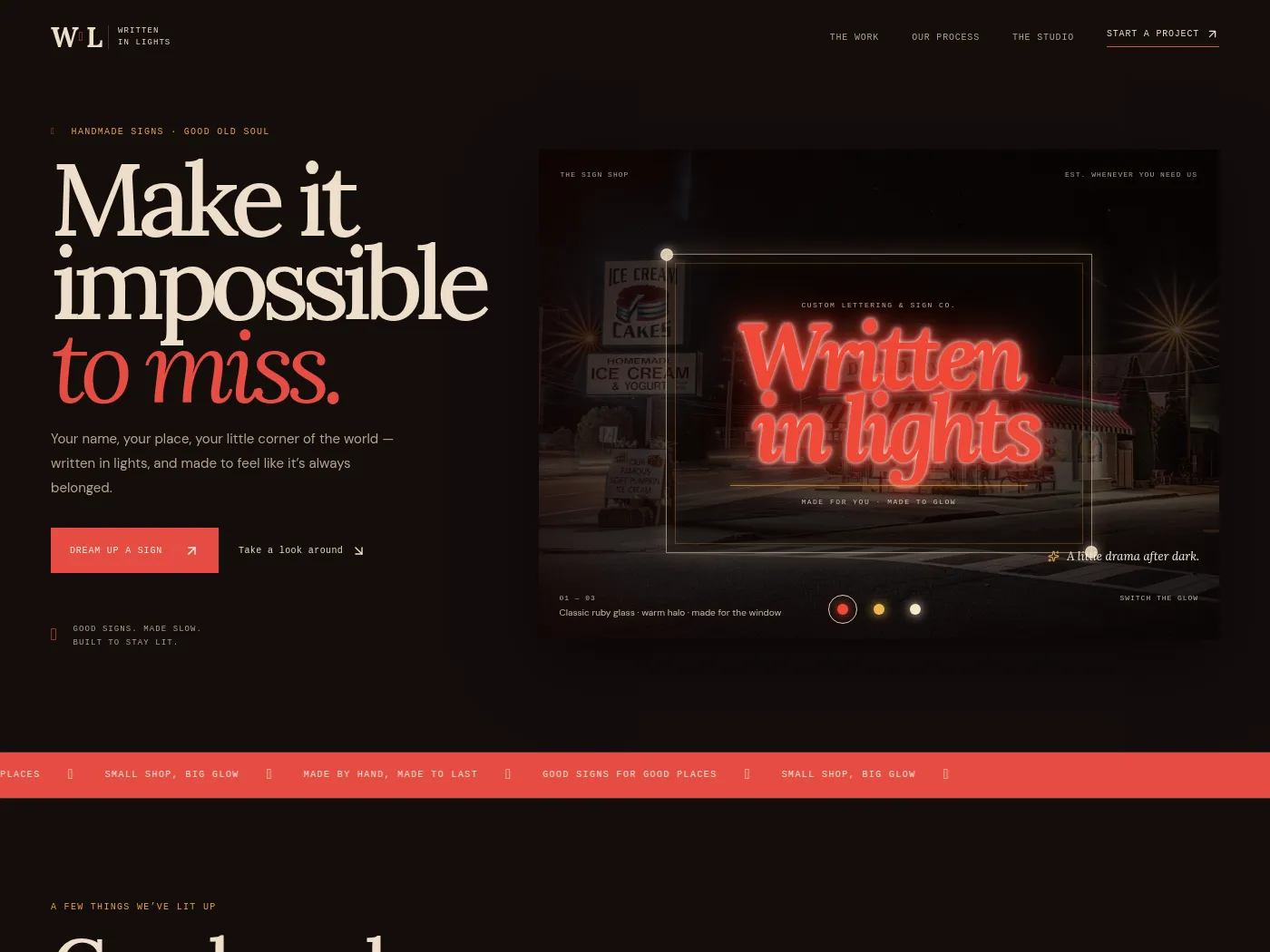 Written In Lights Retro Site