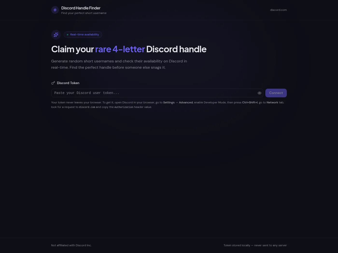 Discord Handle Finder