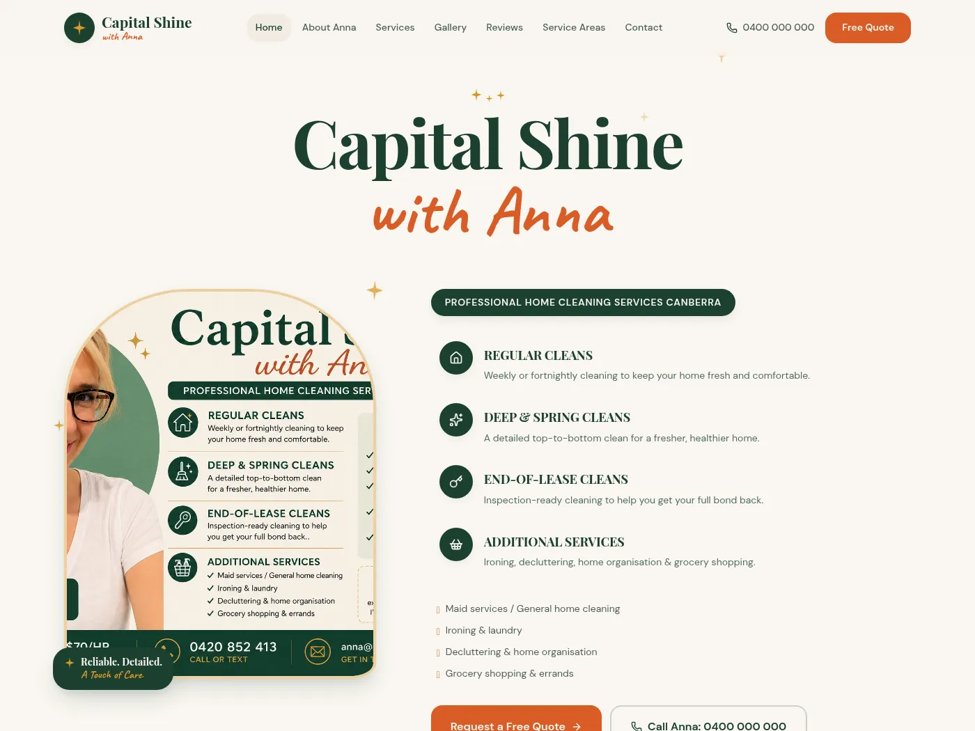 Capital Shine Website