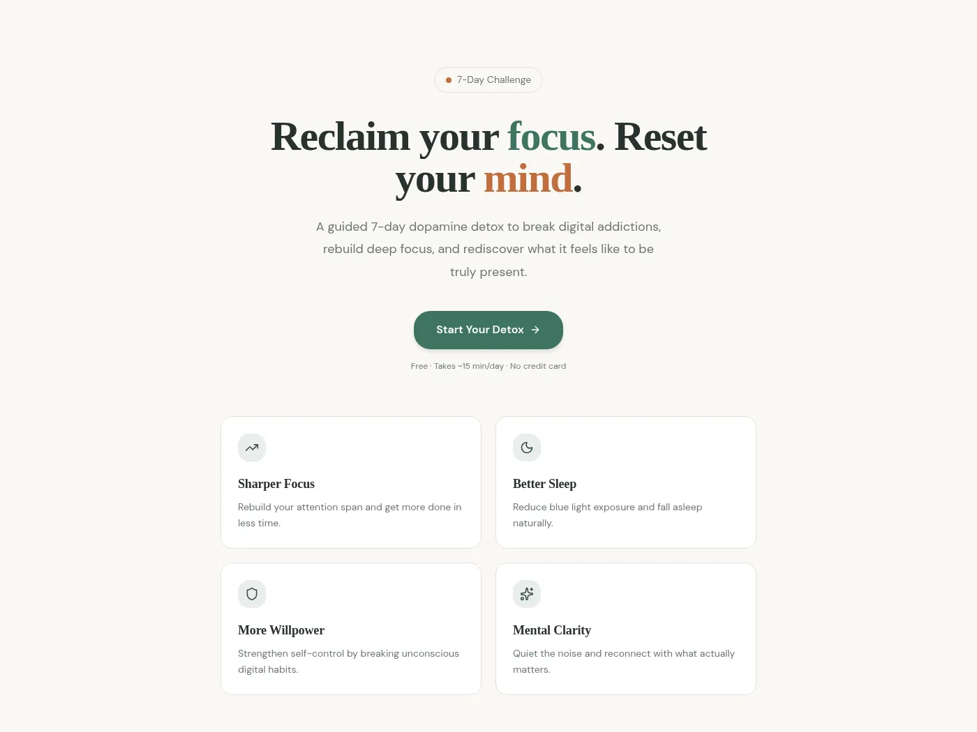 Dopamine Detox Coach