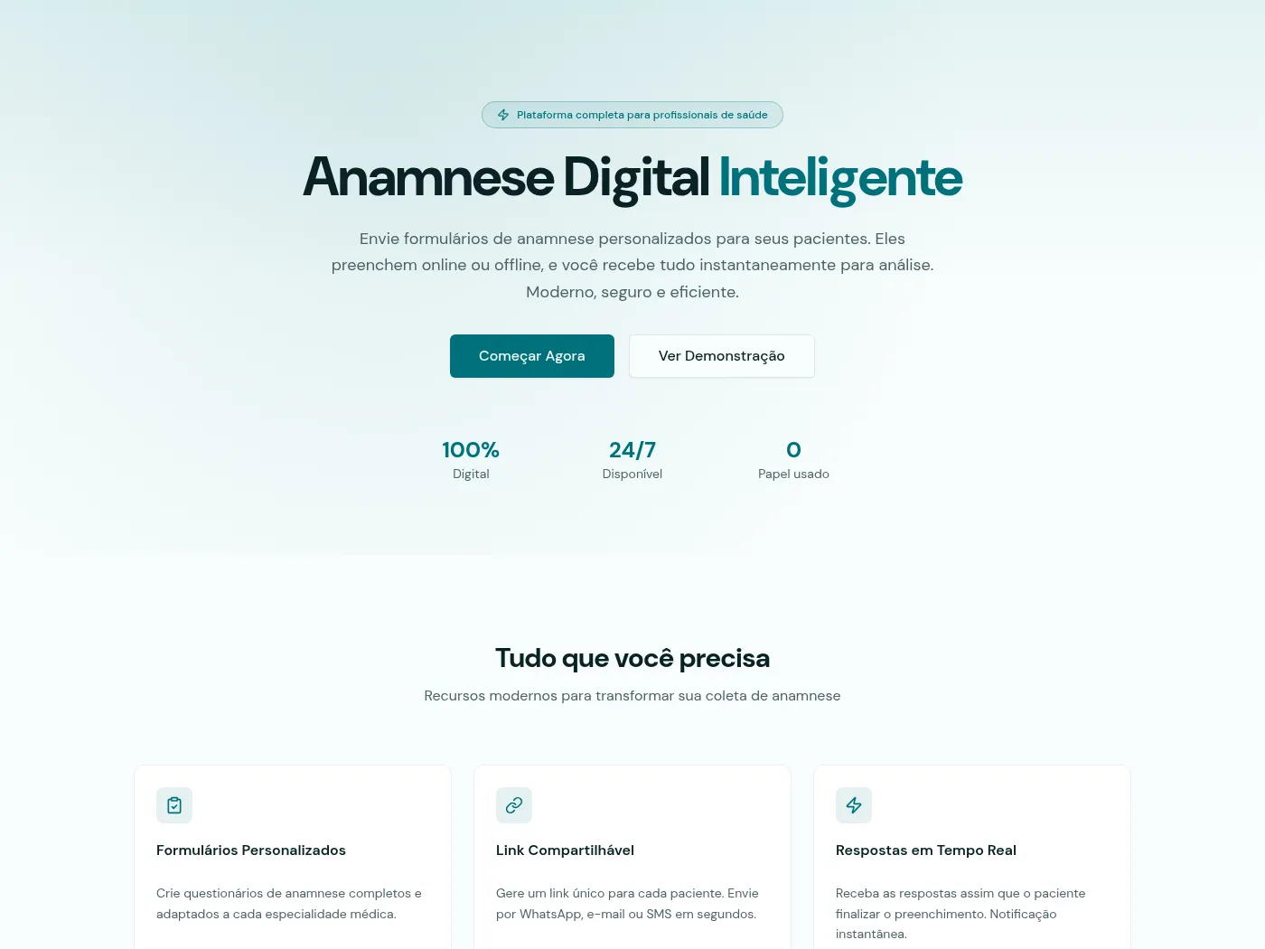 Anamnese Digital Pro