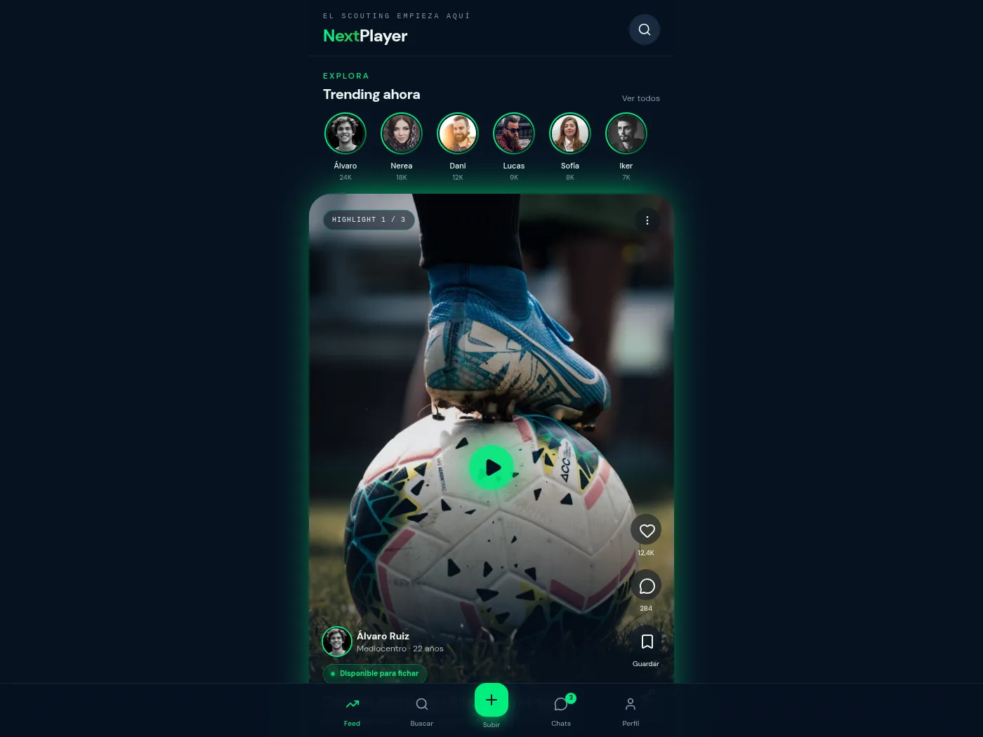 NextPlayer Fútbol Social PWA