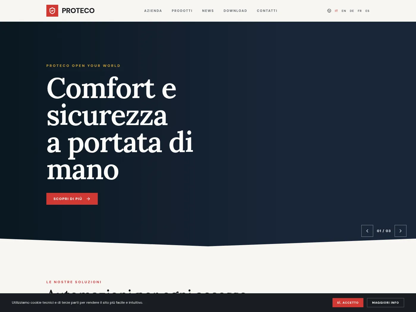 Proteco-Inspired Webpage