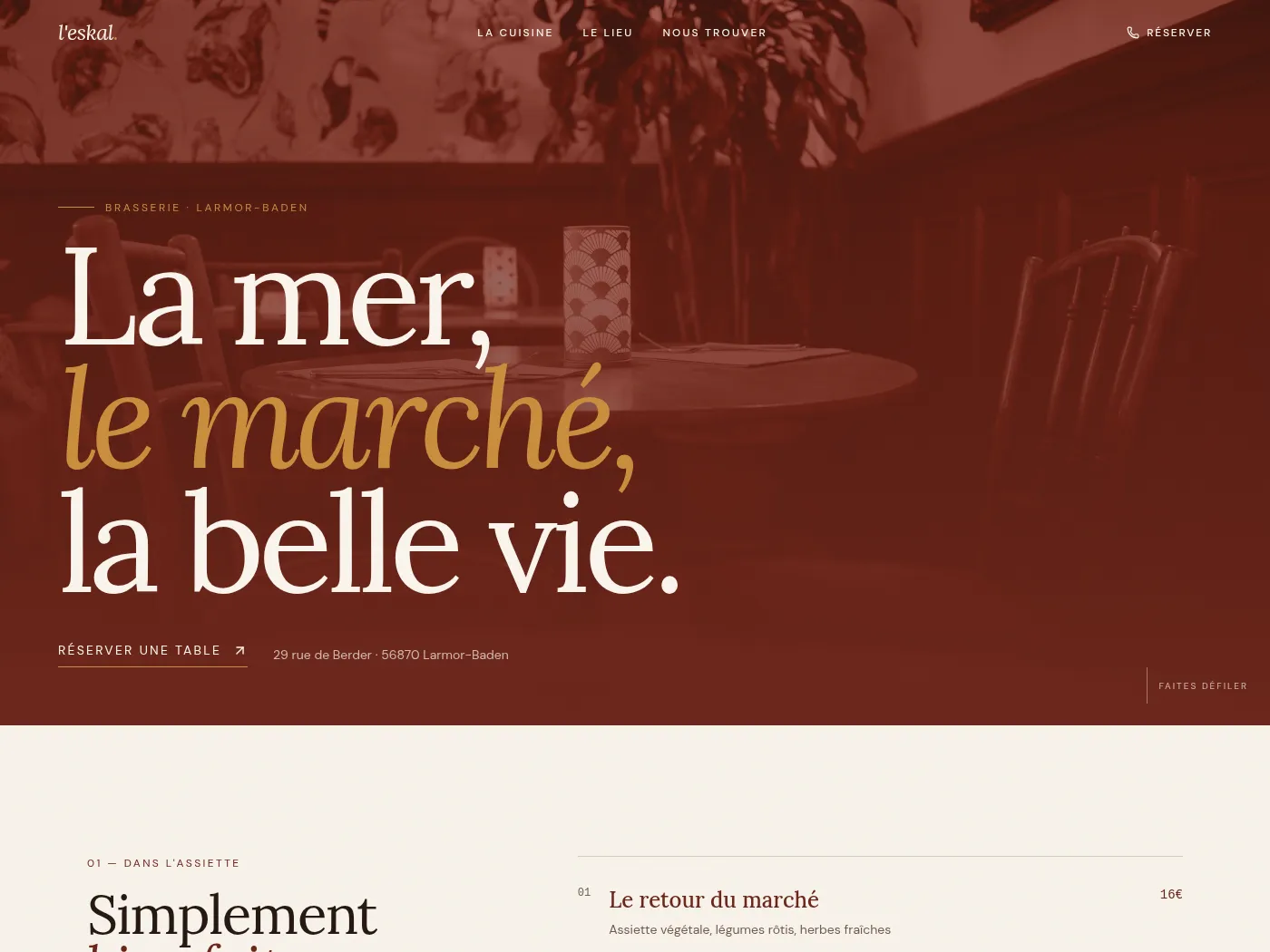 Bistro Sésame Showcase