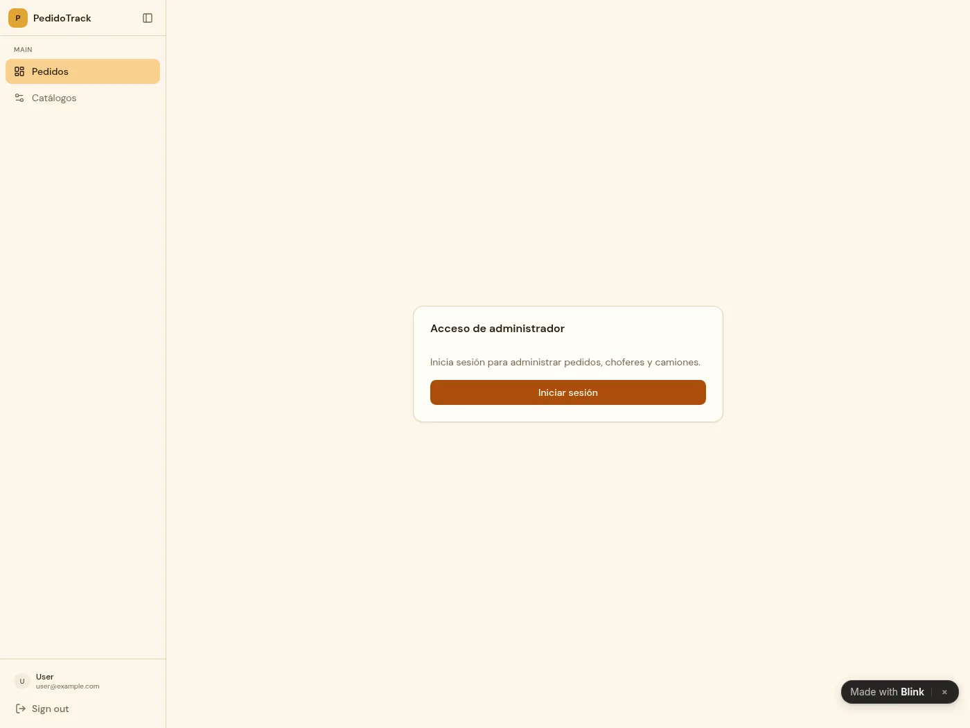 PedidoTrack Admin App