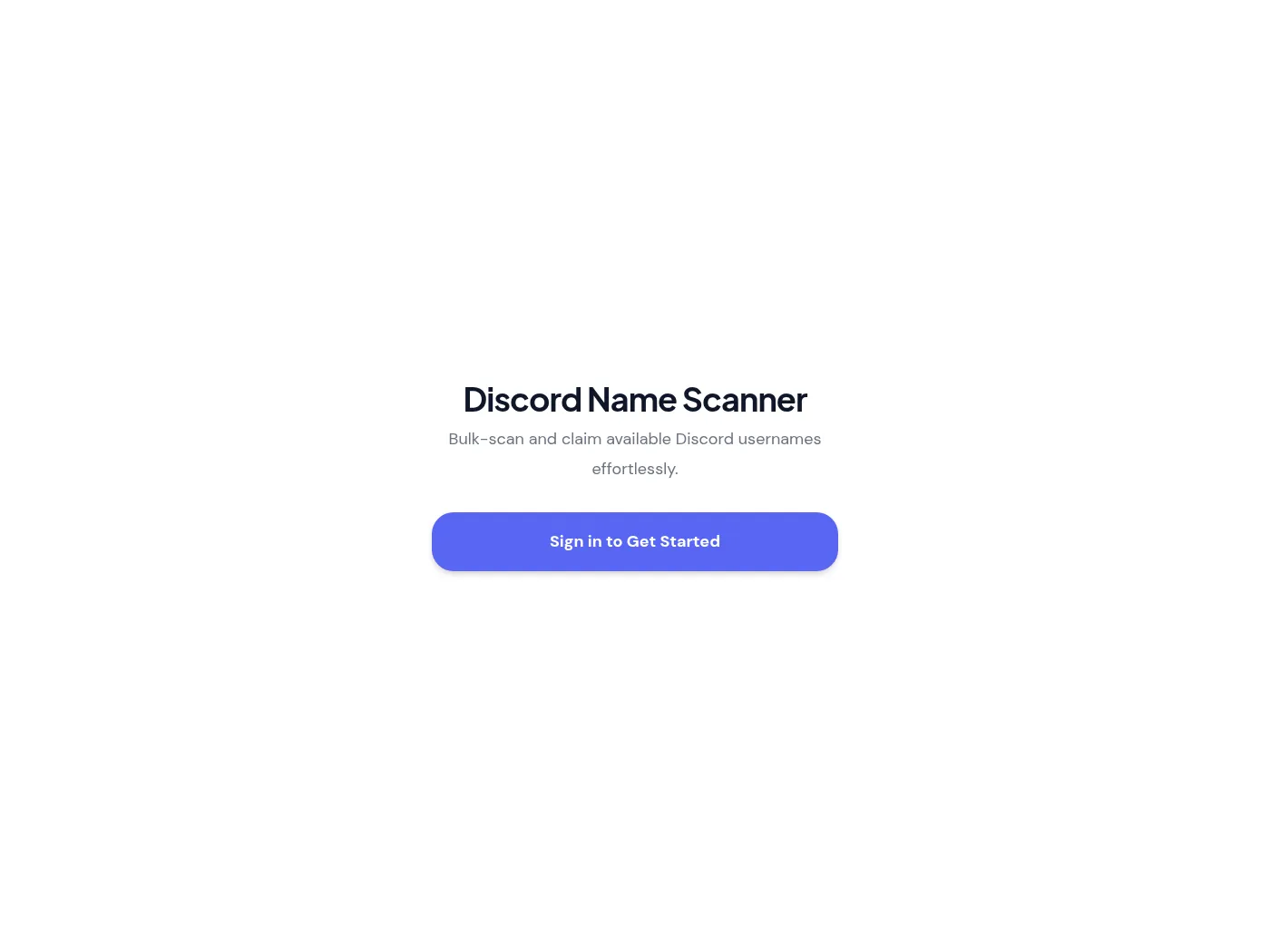 Discord Name Scanner