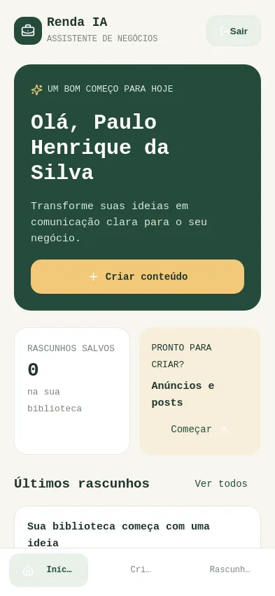 Renda IA Assistente
