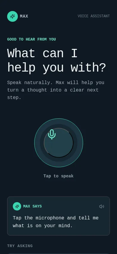 Max AI Assistant