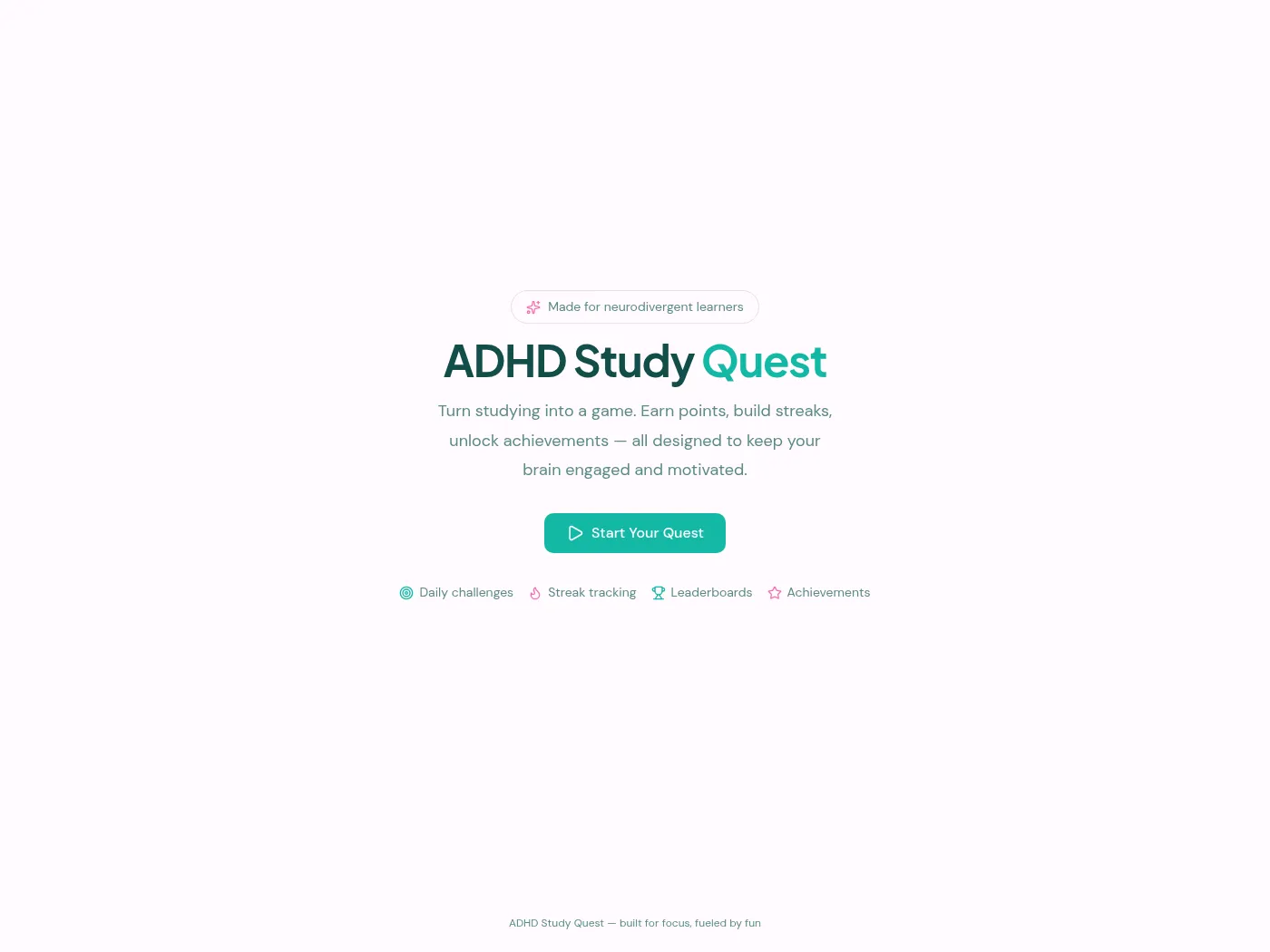 ADHD Study Quest