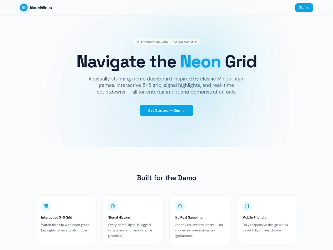 NeonMines Dashboard