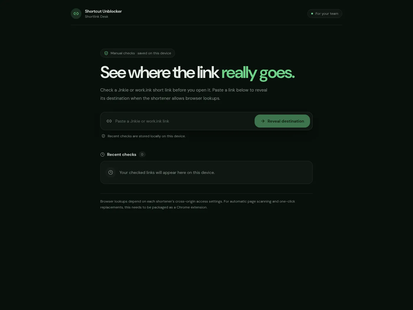 Shortcut Unblocker