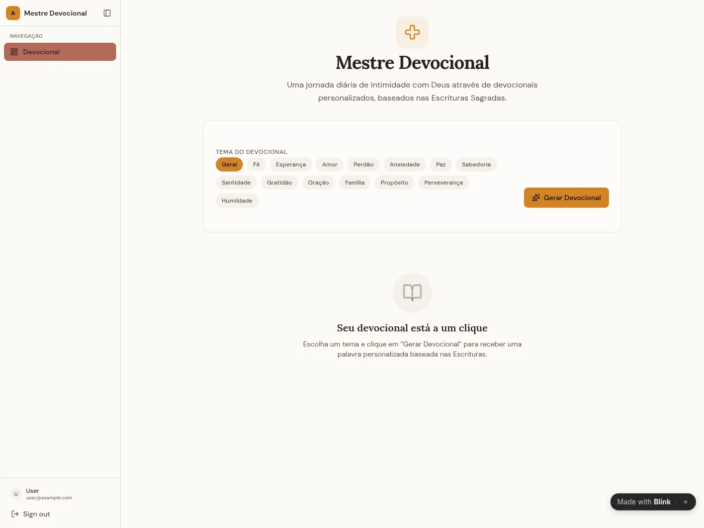 Prompt Mestre Devocional