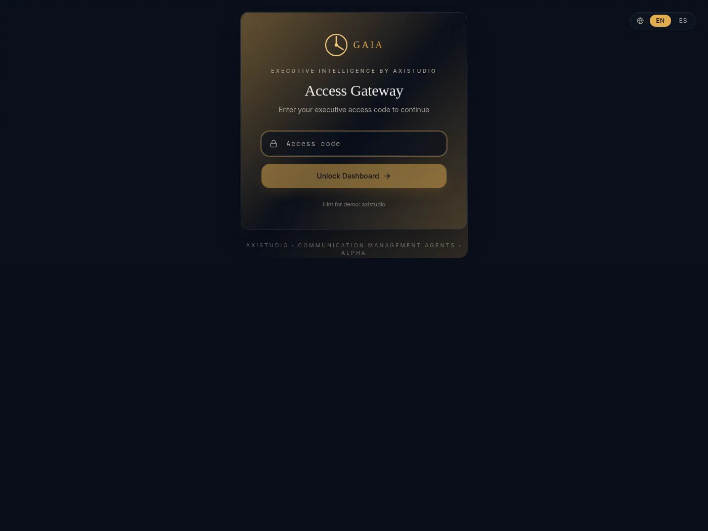 Gaia Executive Dashboard