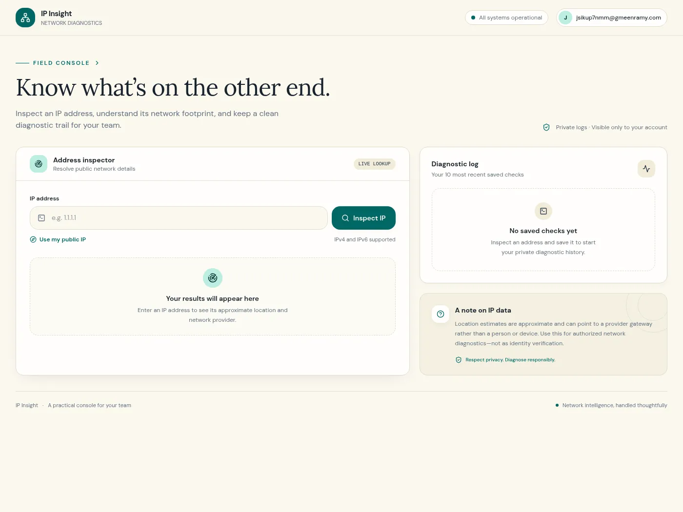 IP Insight Dashboard