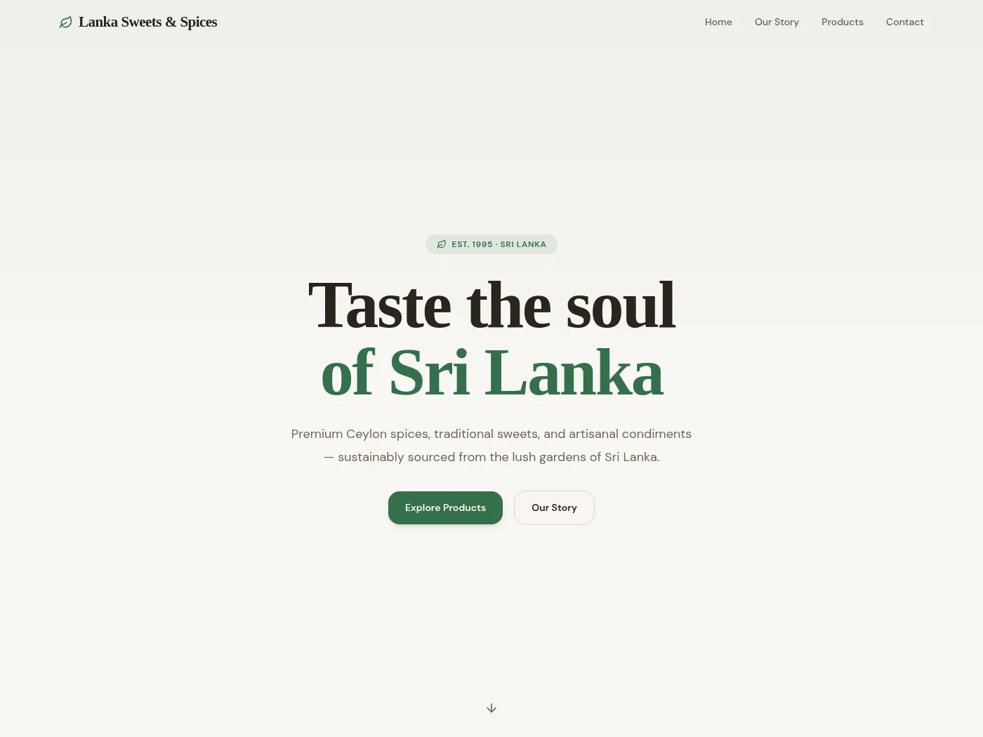 Lanka Sweets & Spices Web