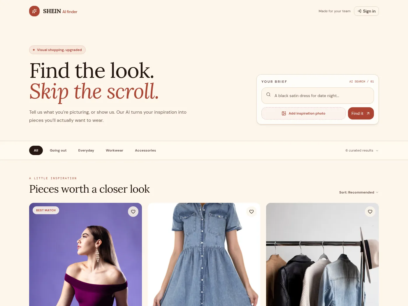 SHEIN AI Finder