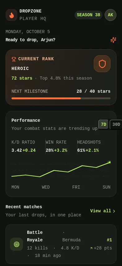 Fire Game Tracker