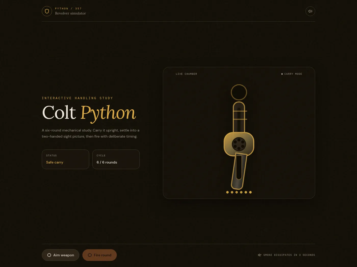 Python Revolver Simulator