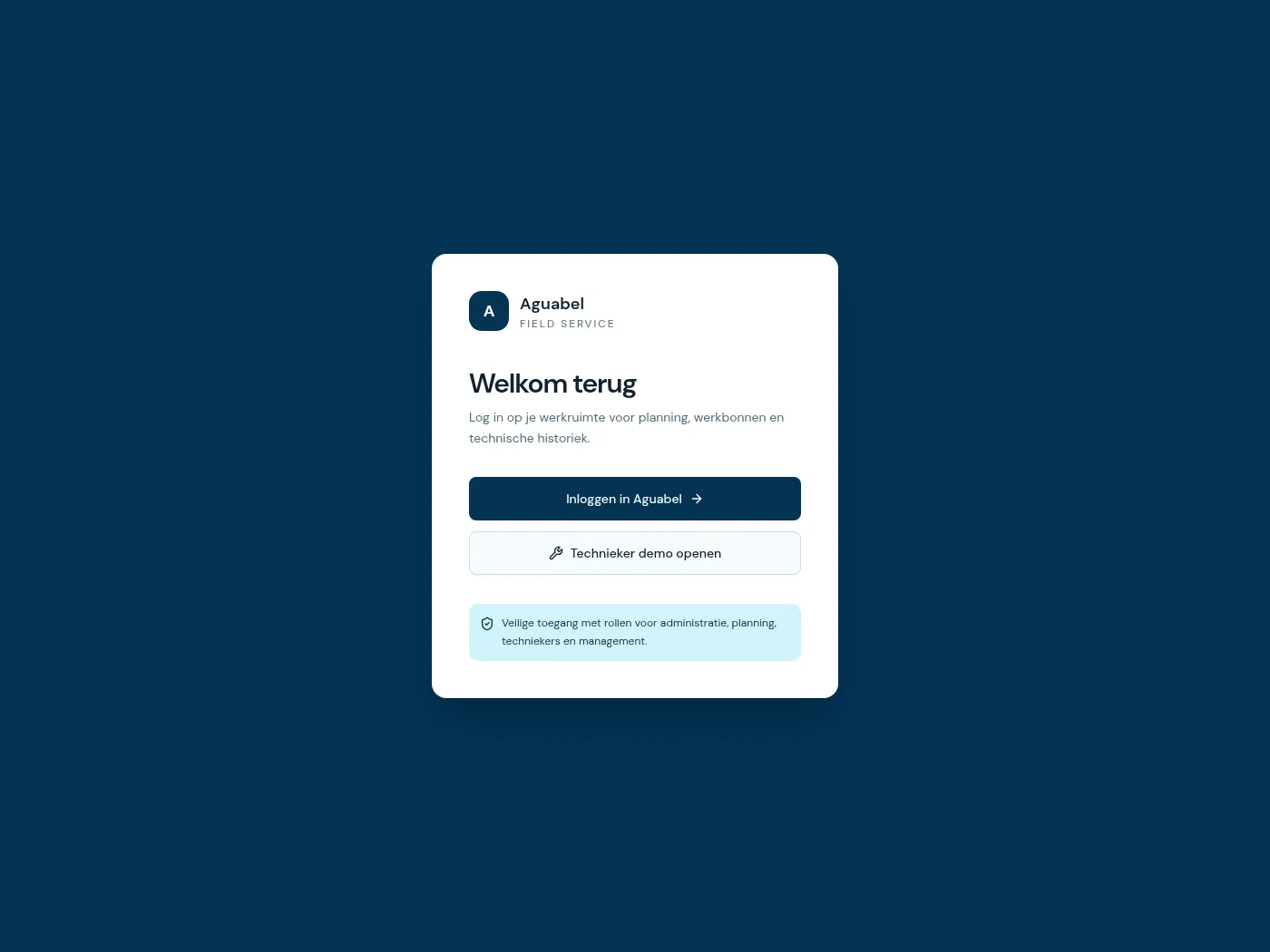 Aguabel FSM Platform