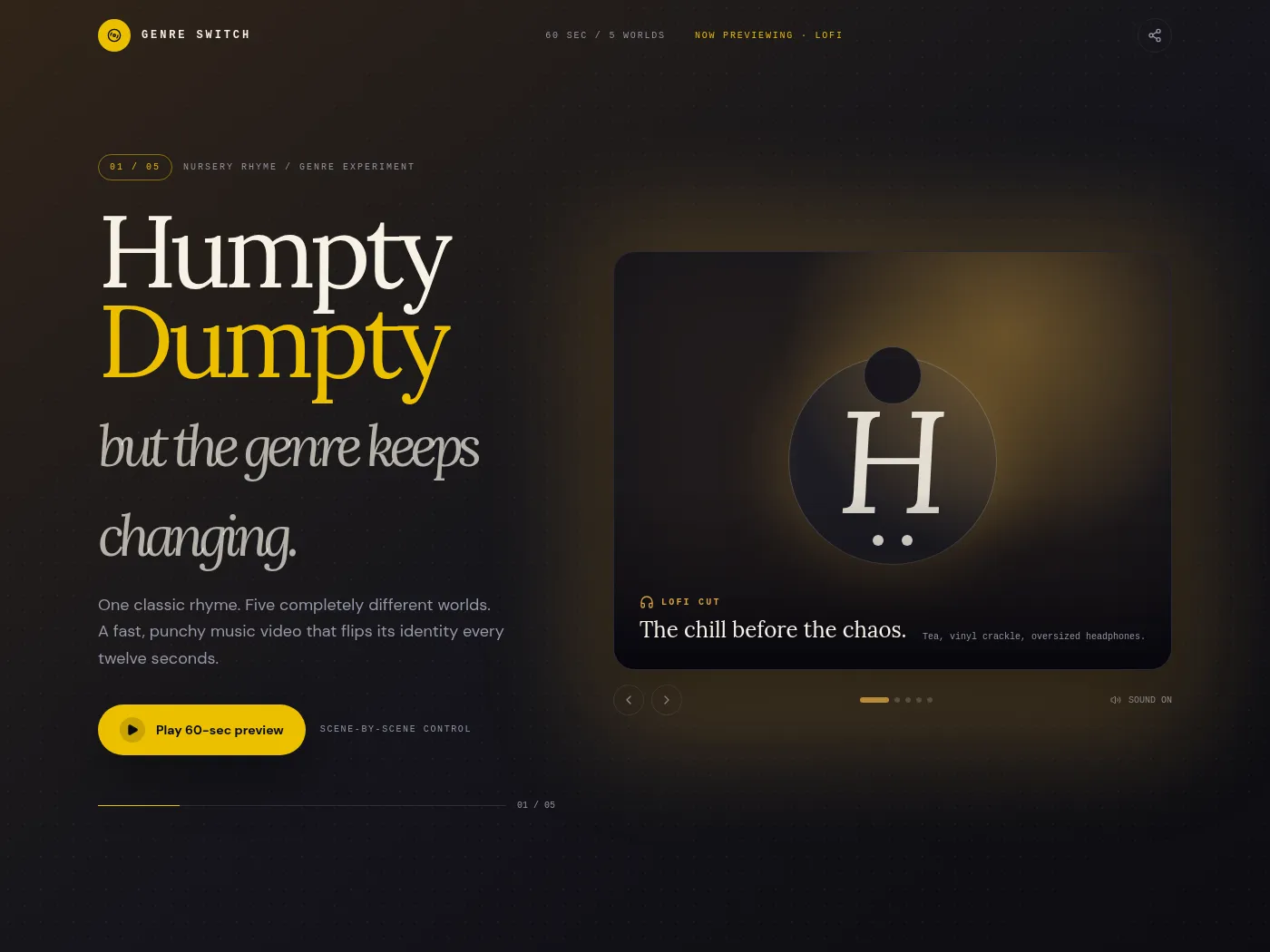 Genre Switch: Humpty Dumpty