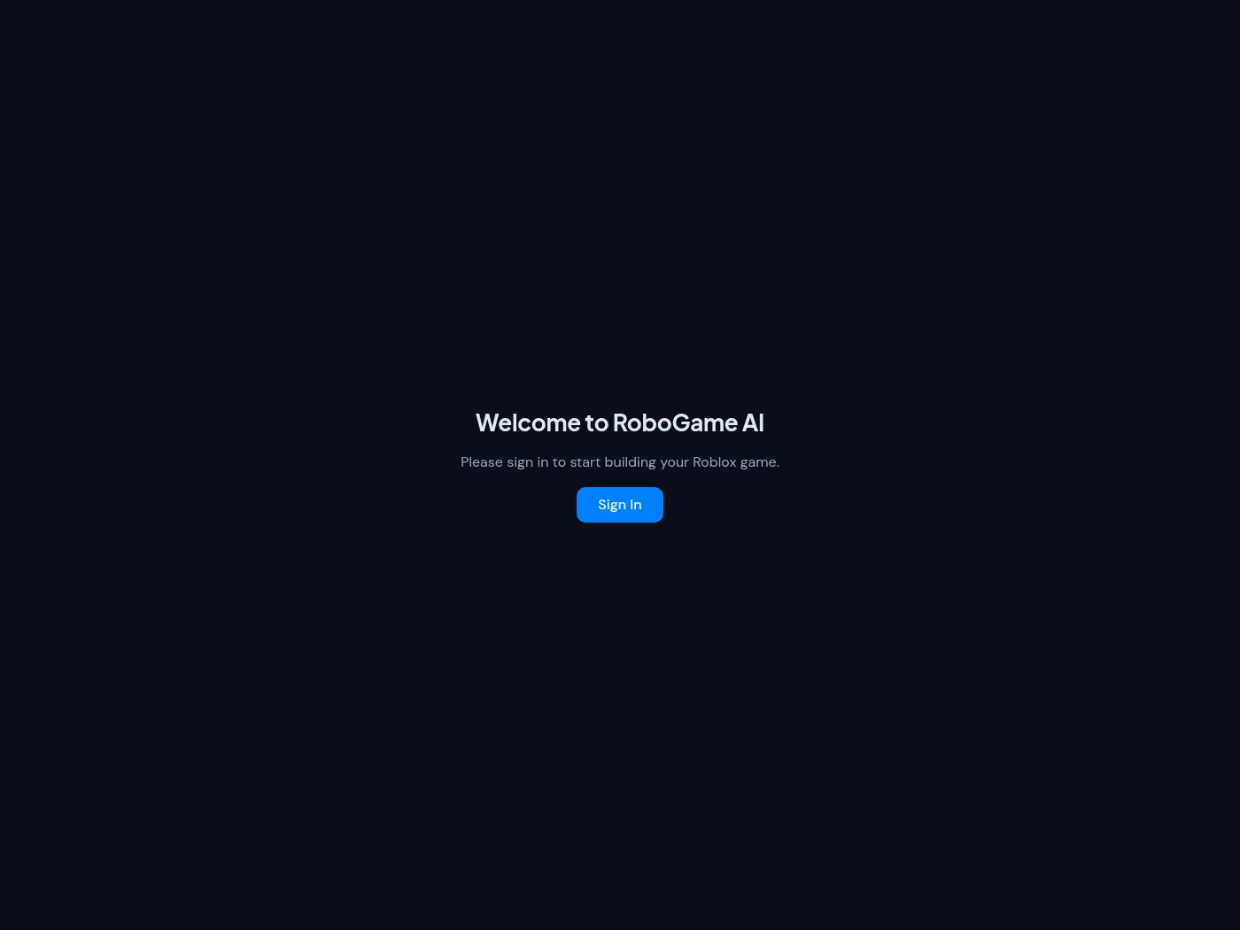 RoboGame AI Builder