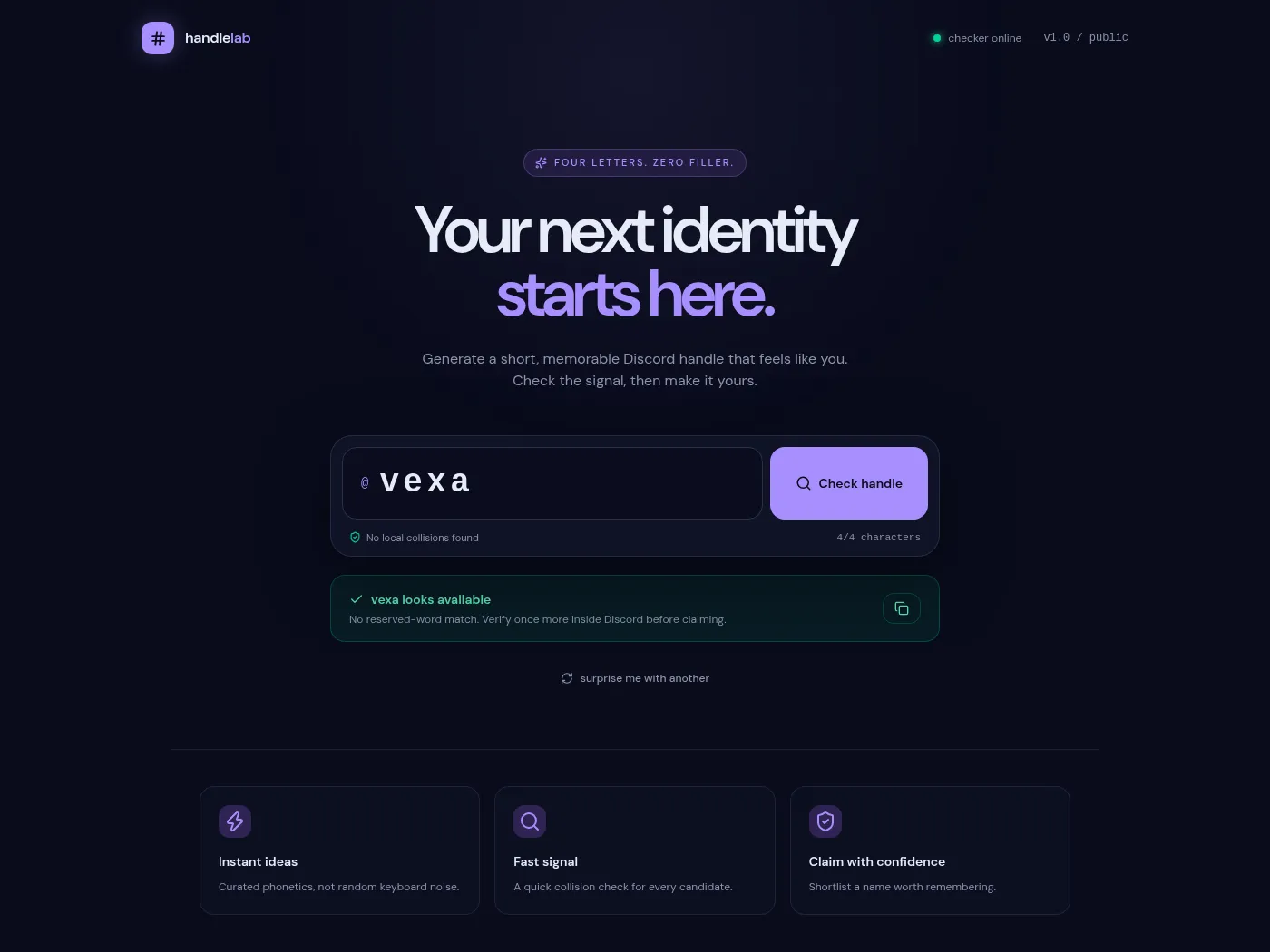 Discord Handle Finder