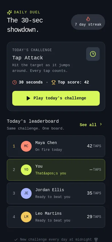 Daily Challenge Duel