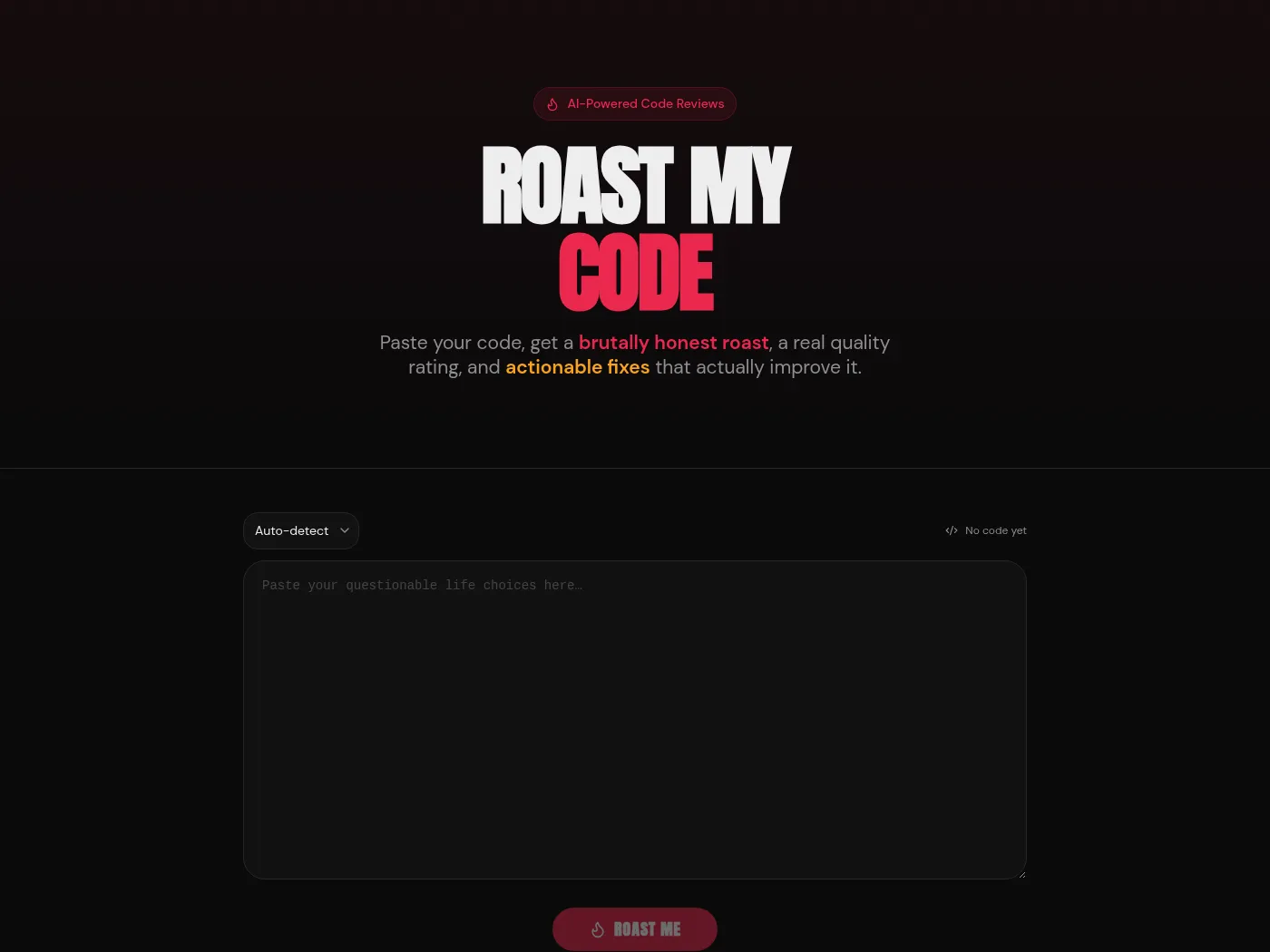 Roast My Code AI