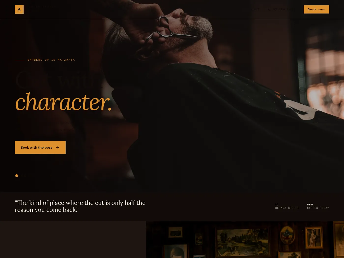 Ace of Blades Booking Site