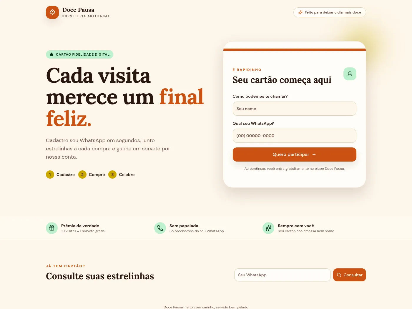 Fidelidade Sorveteria App