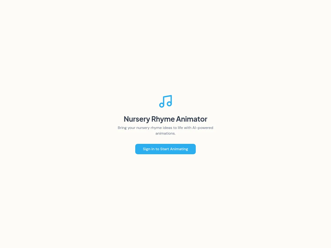 Nursery Rhyme Animator