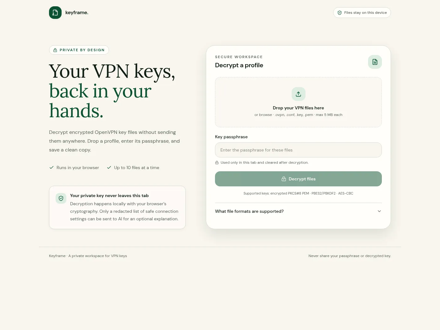 VPN Decryptor AI