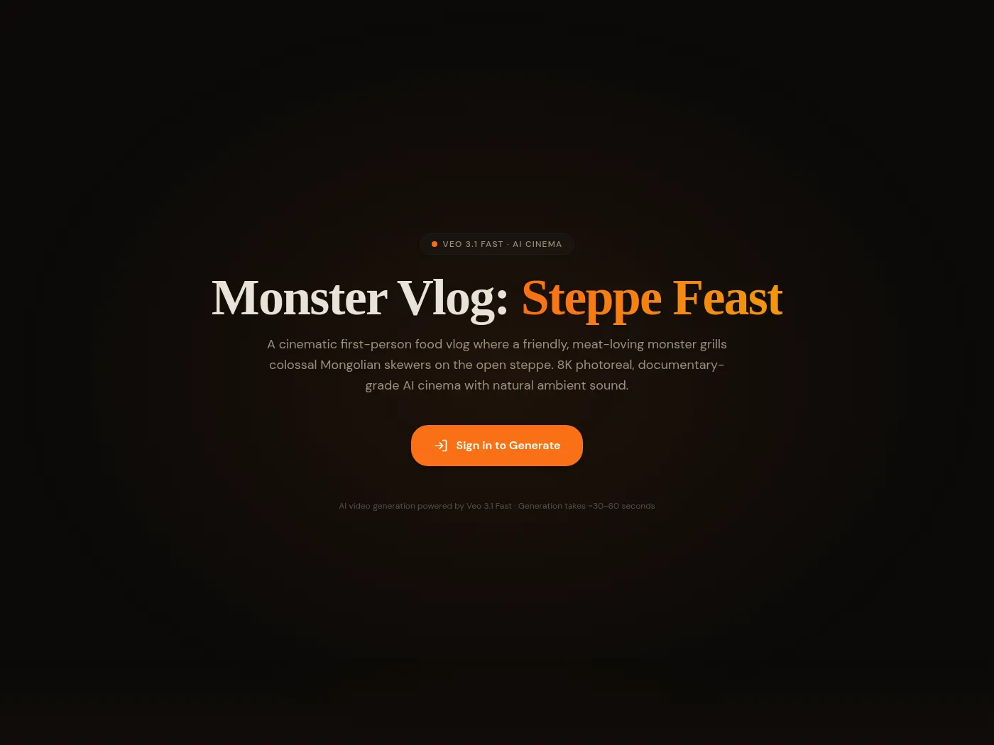 Monster Vlog: Steppe Feast