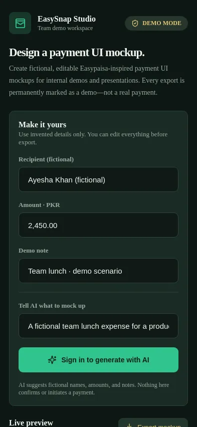 EasySnap Generator