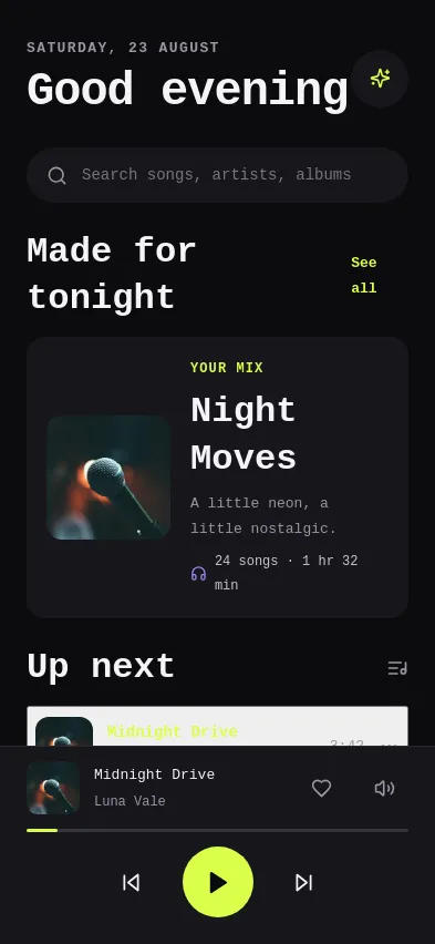 Mobile Music Player