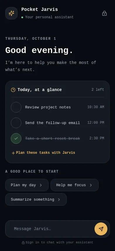 Pocket Jarvis