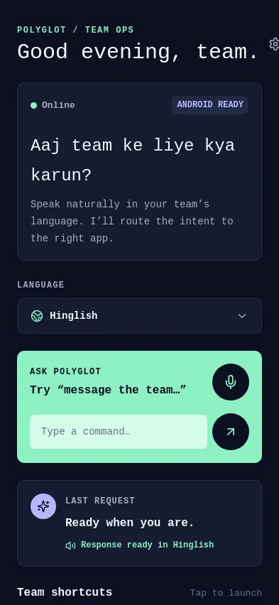 Polyglot Voice Assistant