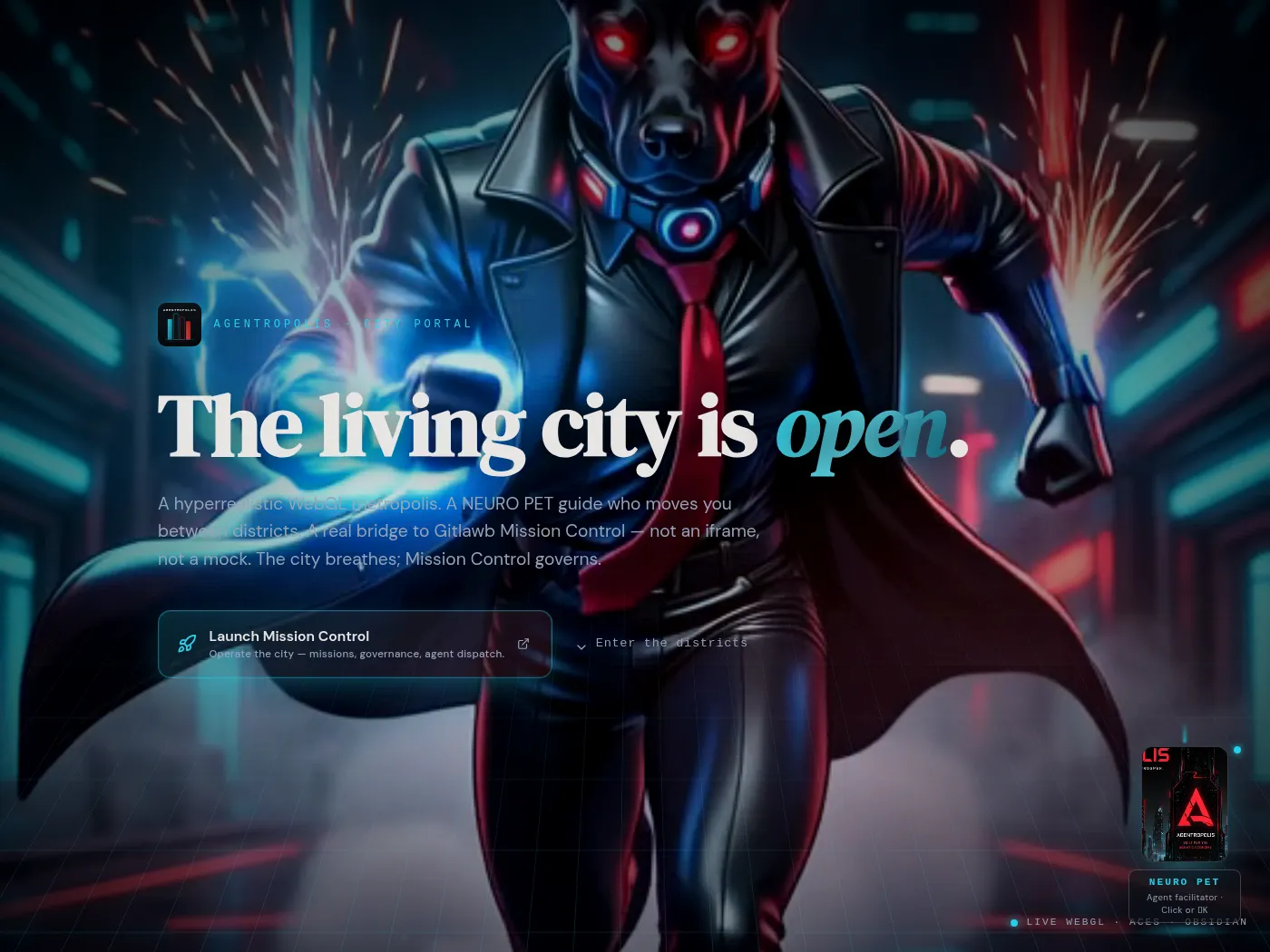 Agentropolis City Portal