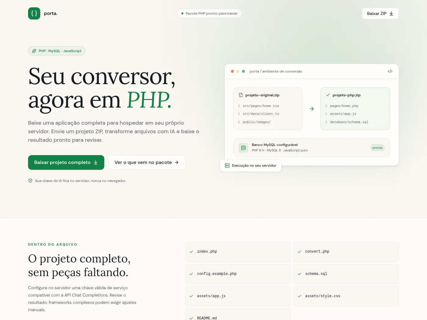 PHP MySQL App Converter