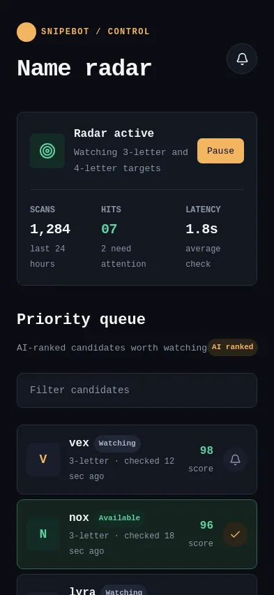 Discord Name SnipeBot