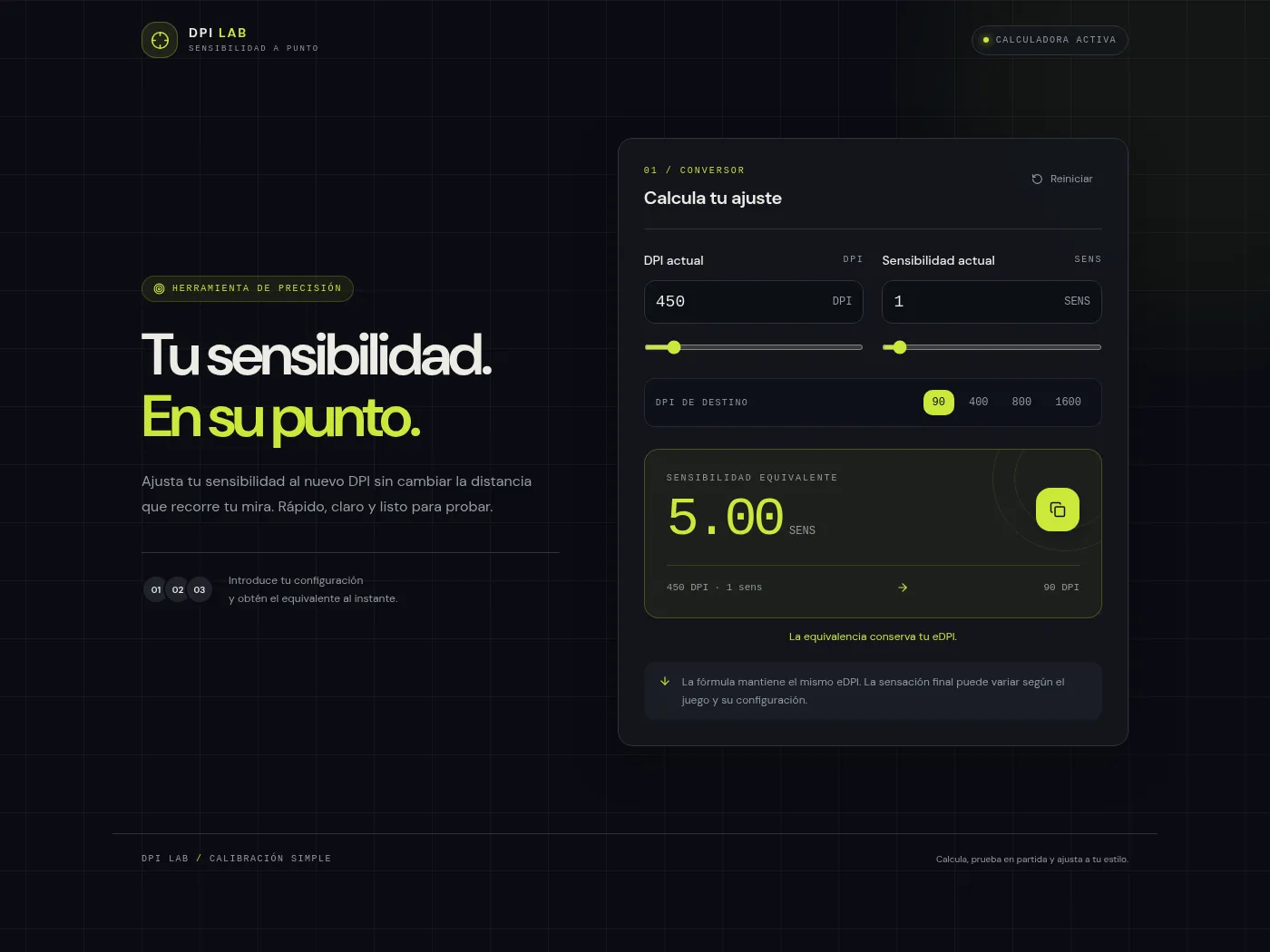 Smart DPI Sensitivity Tool
